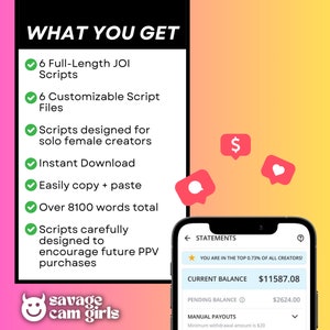 Onlyfans JOI Scripts for Solo Creators Femdom Script - Etsy