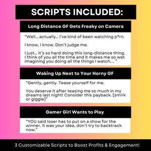 Onlyfans Girlfriend Experience JOI Scripts and Onlyfans Content Ideas Onlyfans Script for ...