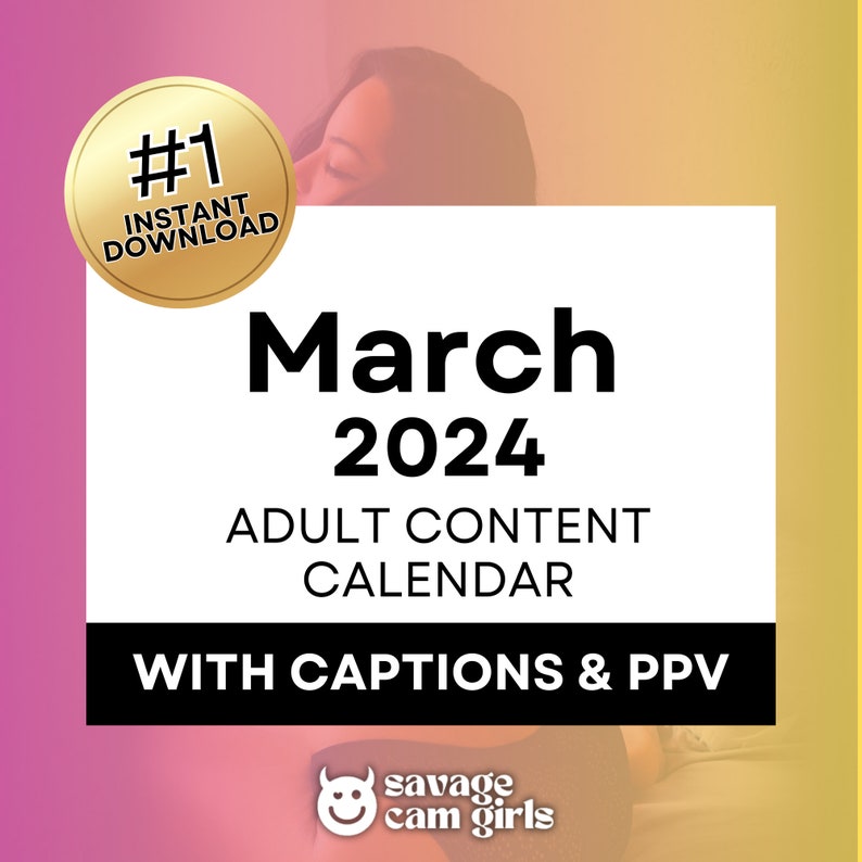 Onlyfans Content Calendar With Captions & PPV Ideas for Onlyfans Solo ...