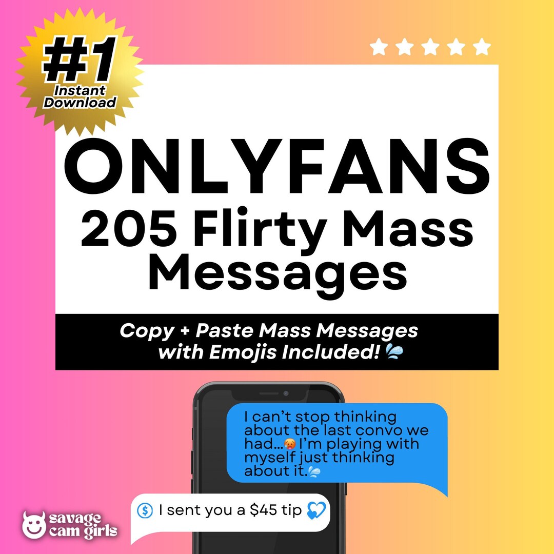 205 Onlyfans Messages Copy and Paste Onlyfans Mass Messages | Onlyfans ...
