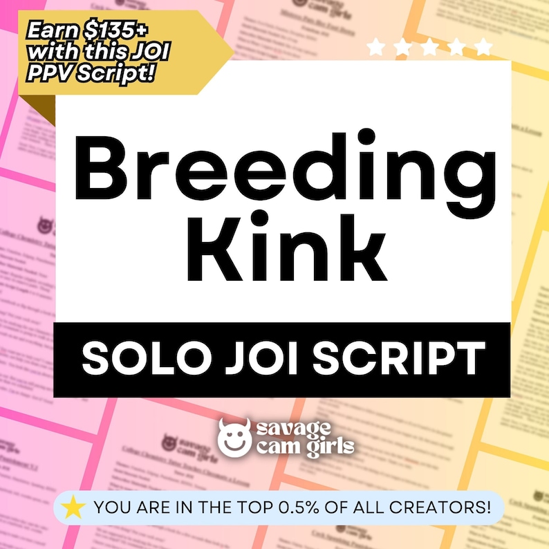 Breeding Kink JOI Script for Onlyfans Fansly Onlyfans Script Onlyfans ...