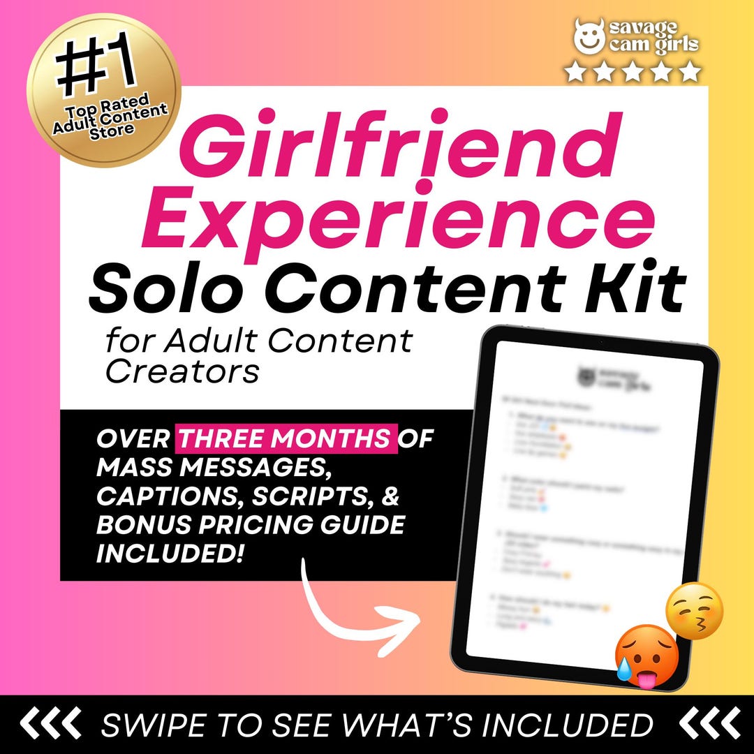 Onlyfans Girlfriend Experience Content Kit for Adult Creators, Onlyfans Scripts, Onlyfans Ideas ...