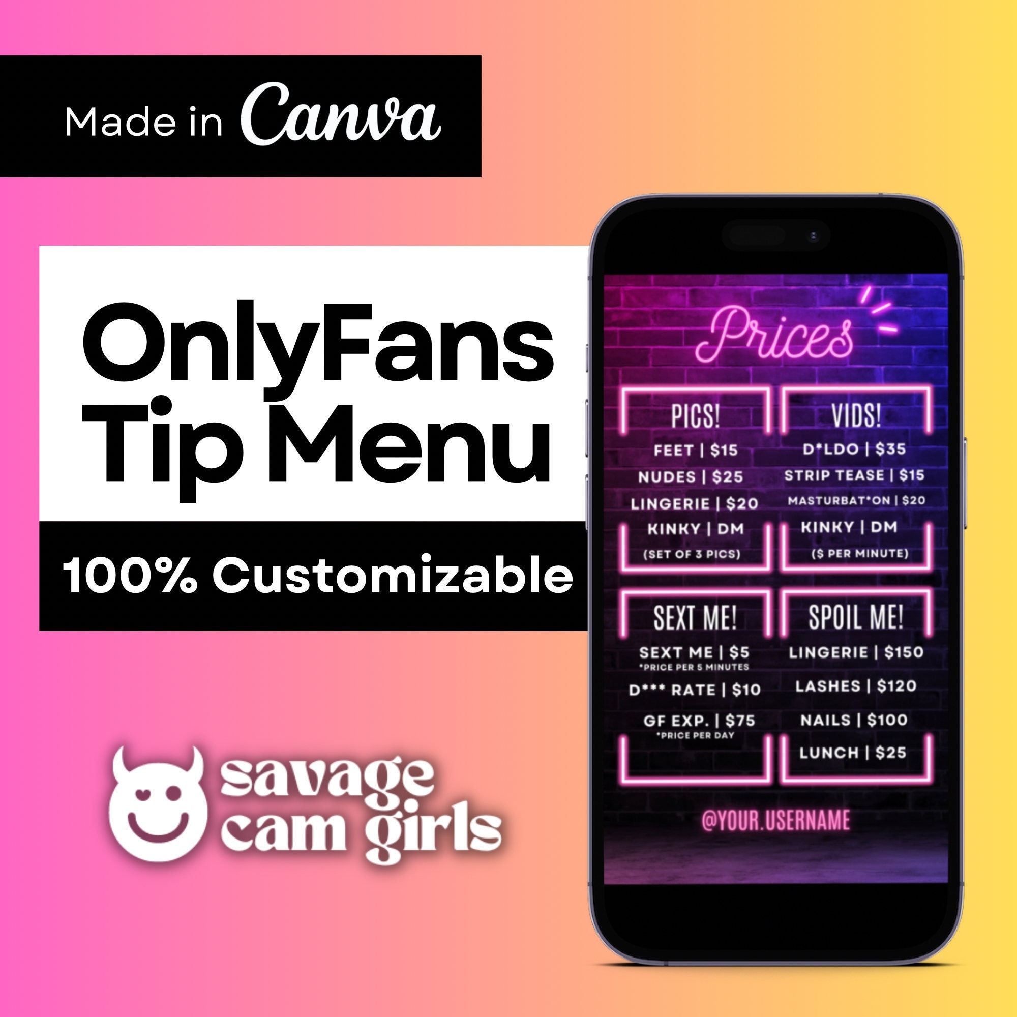 Onlyfans Tip Menu Template for Onlyfans Creators - Etsy Australia Onlyfans Tip Menu Template for Onlyfans Creators - Etsy Australia