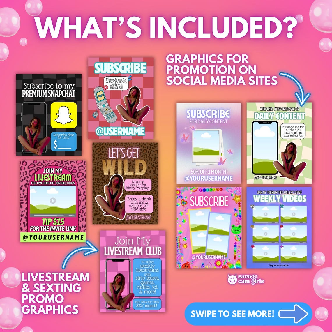 Onlyfans Y2K Tip Game Graphics: Tip Menus, Editable Tip Games ...
