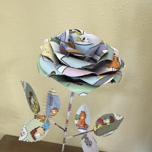 Comic Strip Roses - Long-stemmed With Leaves - Etsy