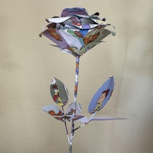 Comic Strip Roses - Long-stemmed With Leaves - Etsy