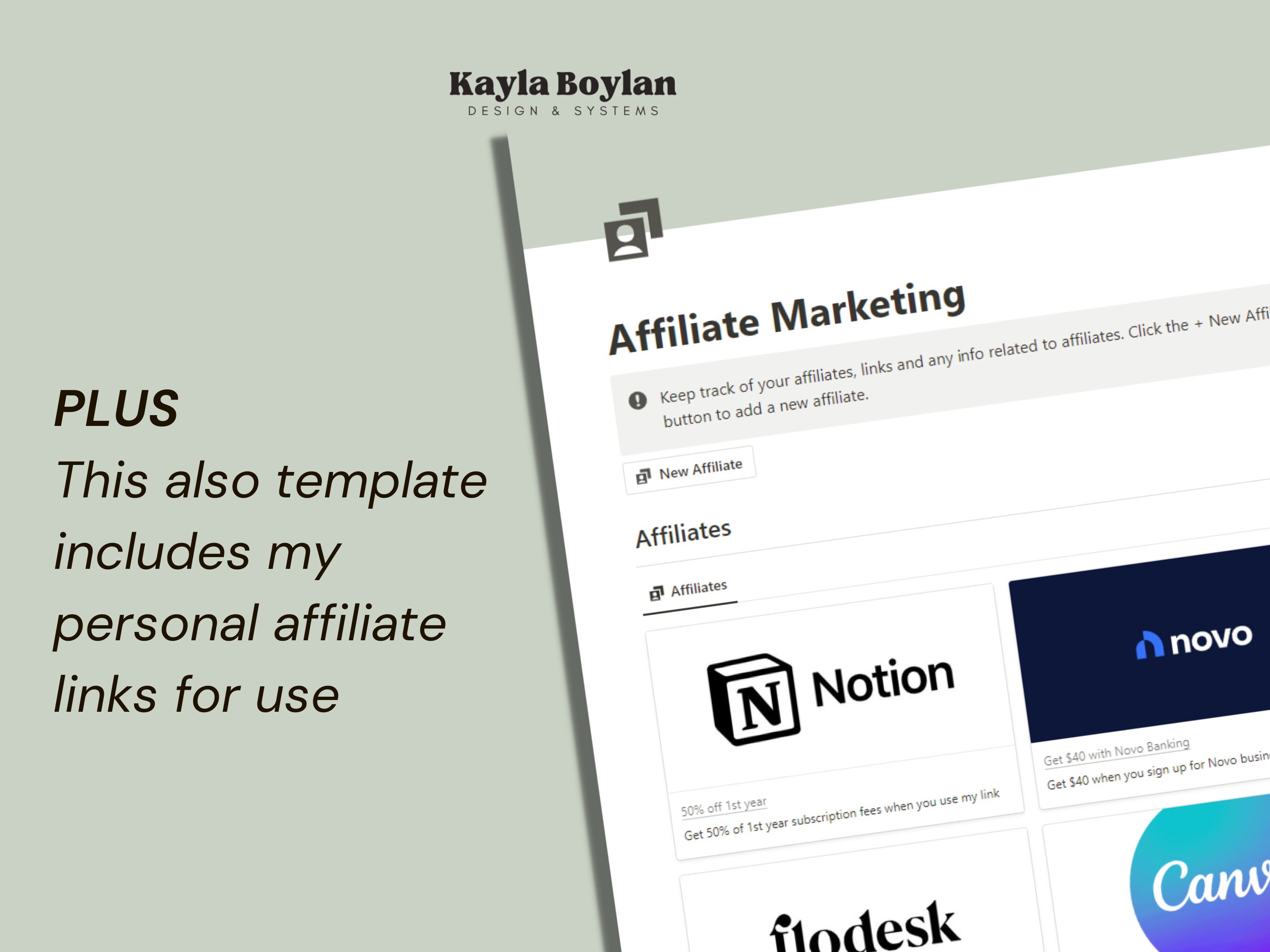 Affiliate Marketing Template - Etsy