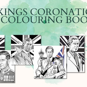 King Charles III Coronation Colouring Book – Royal Family Coloring ...