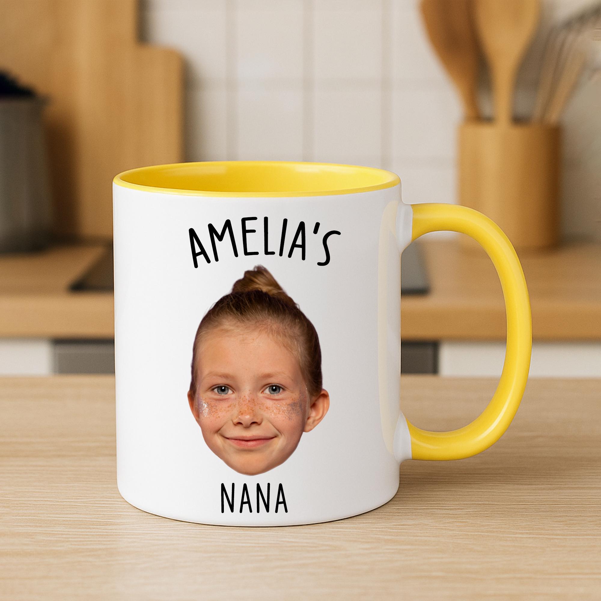 Custom Baby Face Mug, Personalised Baby Photo Gift Mug, Newborn Photo ...