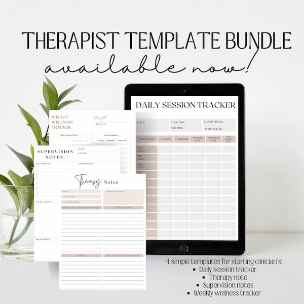 Clinical Supervision Note Template - Etsy