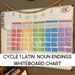 Latin Noun Whiteboard Chart for Classical Conversations Cycle 1 - Etsy