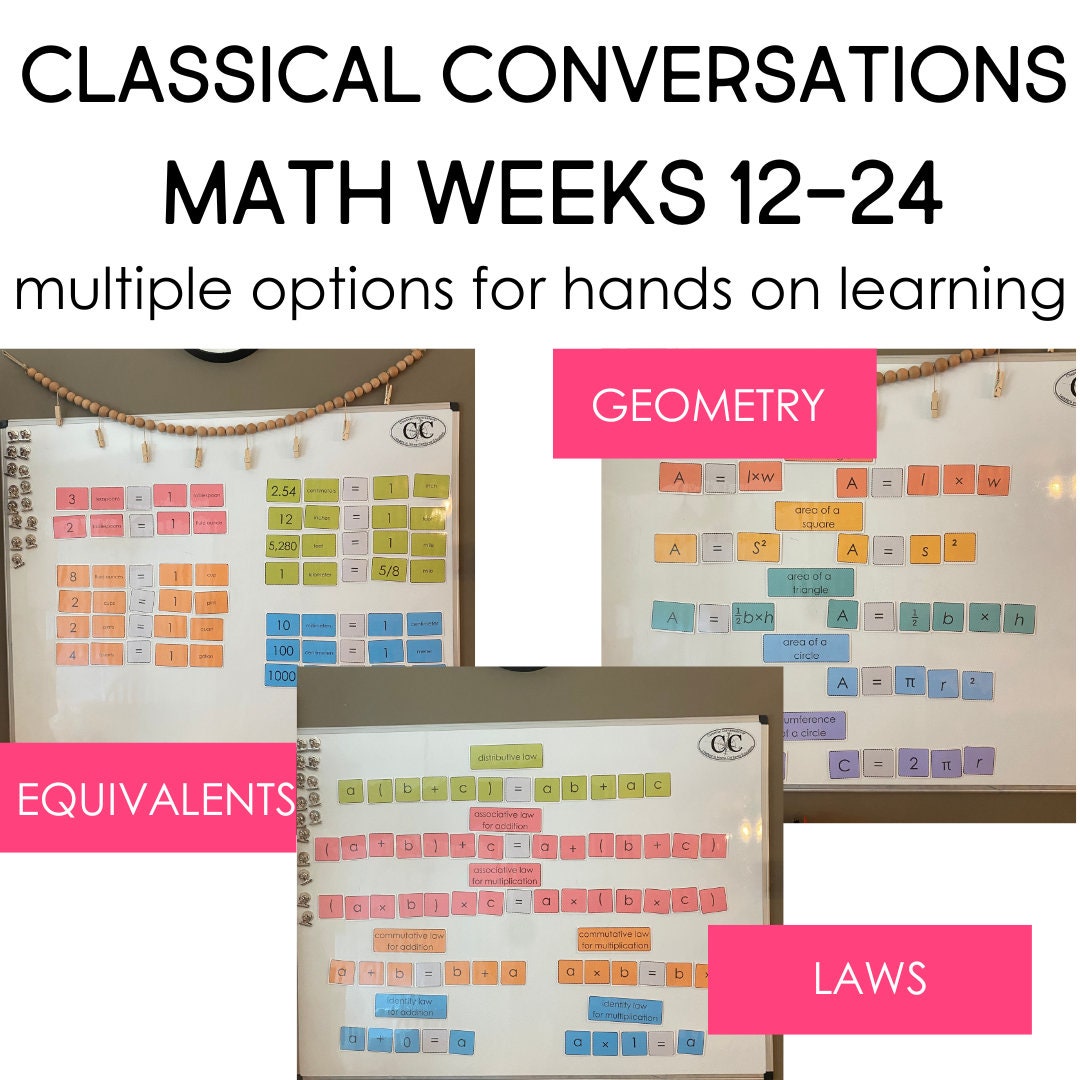 CC Math Weeks 12-24 (all Cycles) Interactive Matching Activity ...