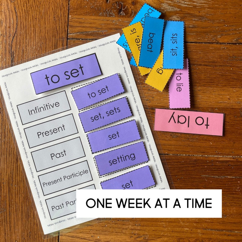 Irregular Verbs Interactive Chart for Classical Conversations Cycle 3 ...
