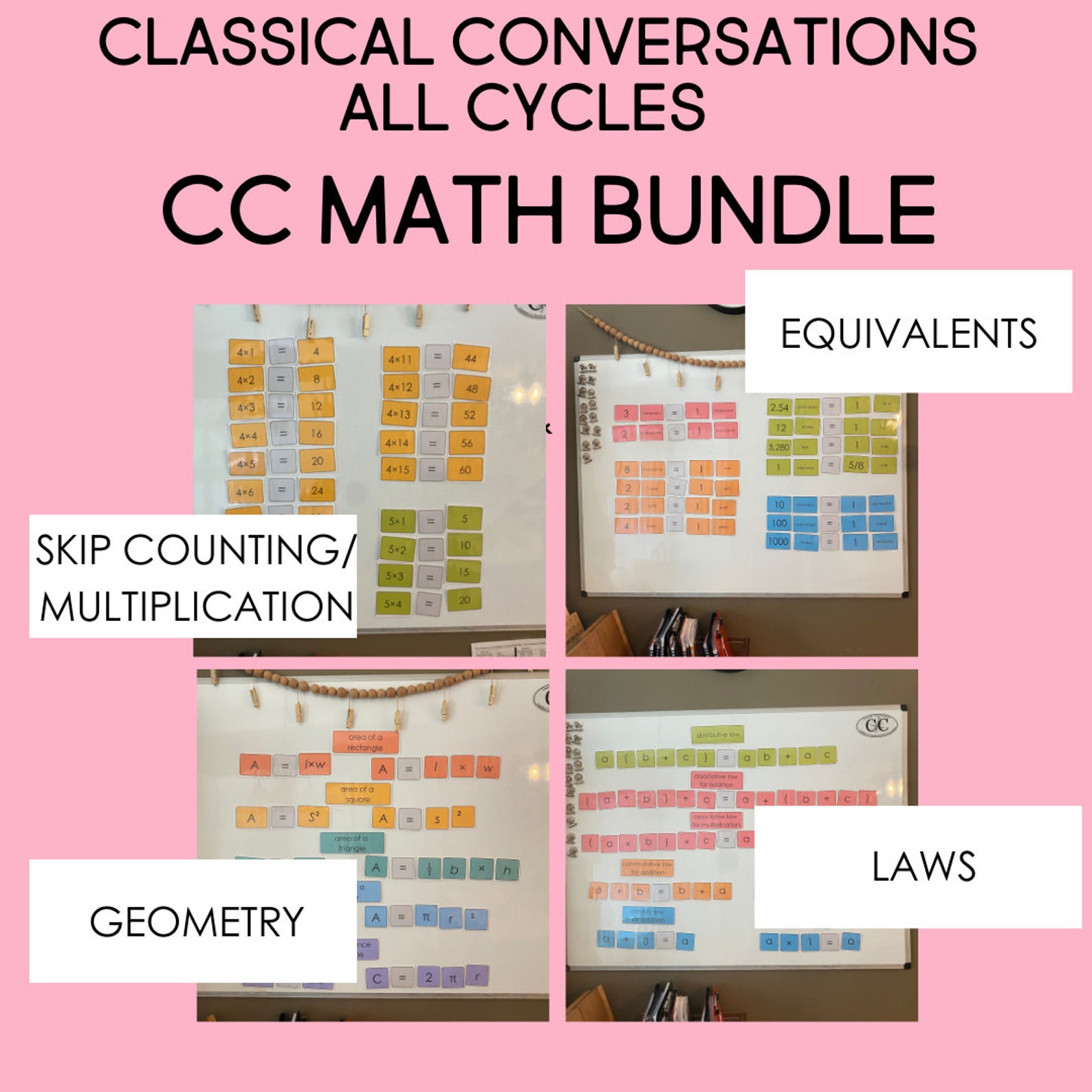 CC Math *BUNDLE* | Matching Activities for Classical Conversations (all ...