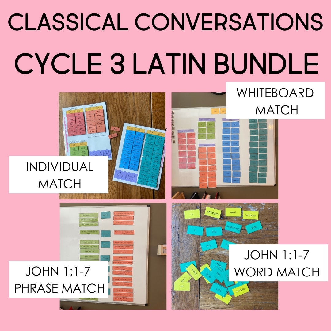 CC Cycle 3 Latin *BUNDLE* | Interactive Whiteboard Chart, Hands on ...