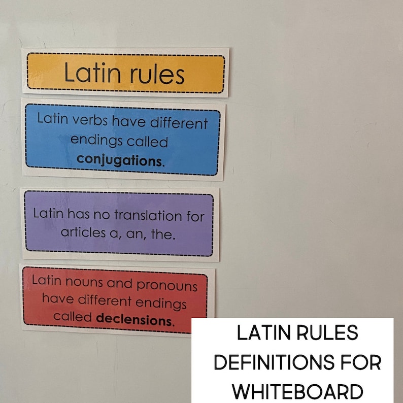 CC Cycle 3 Latin *BUNDLE* | Interactive Whiteboard Chart, Hands on ...