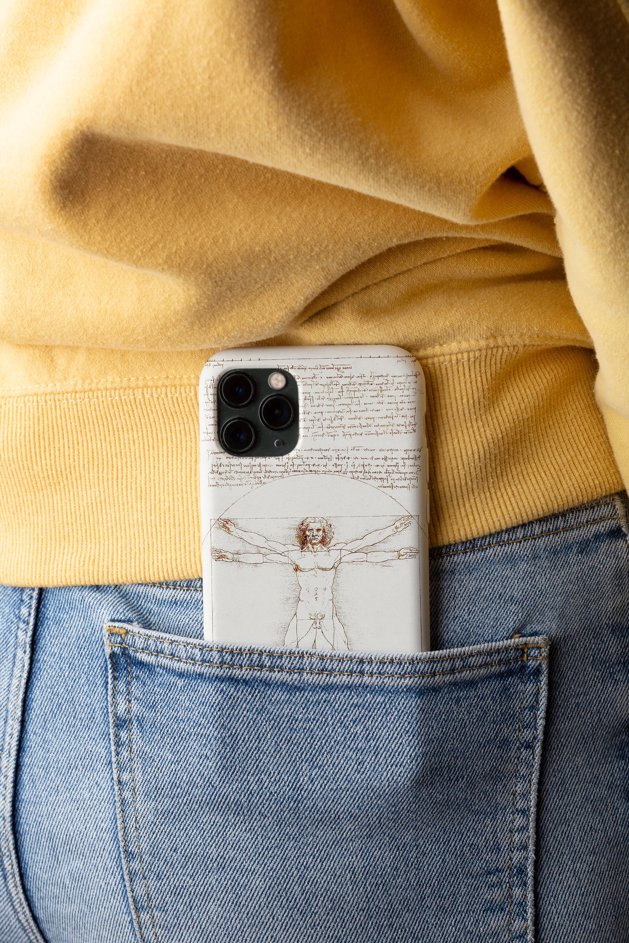 Vitruvian Man Leonardo Da Vinci Phone Case Original Hand - Etsy