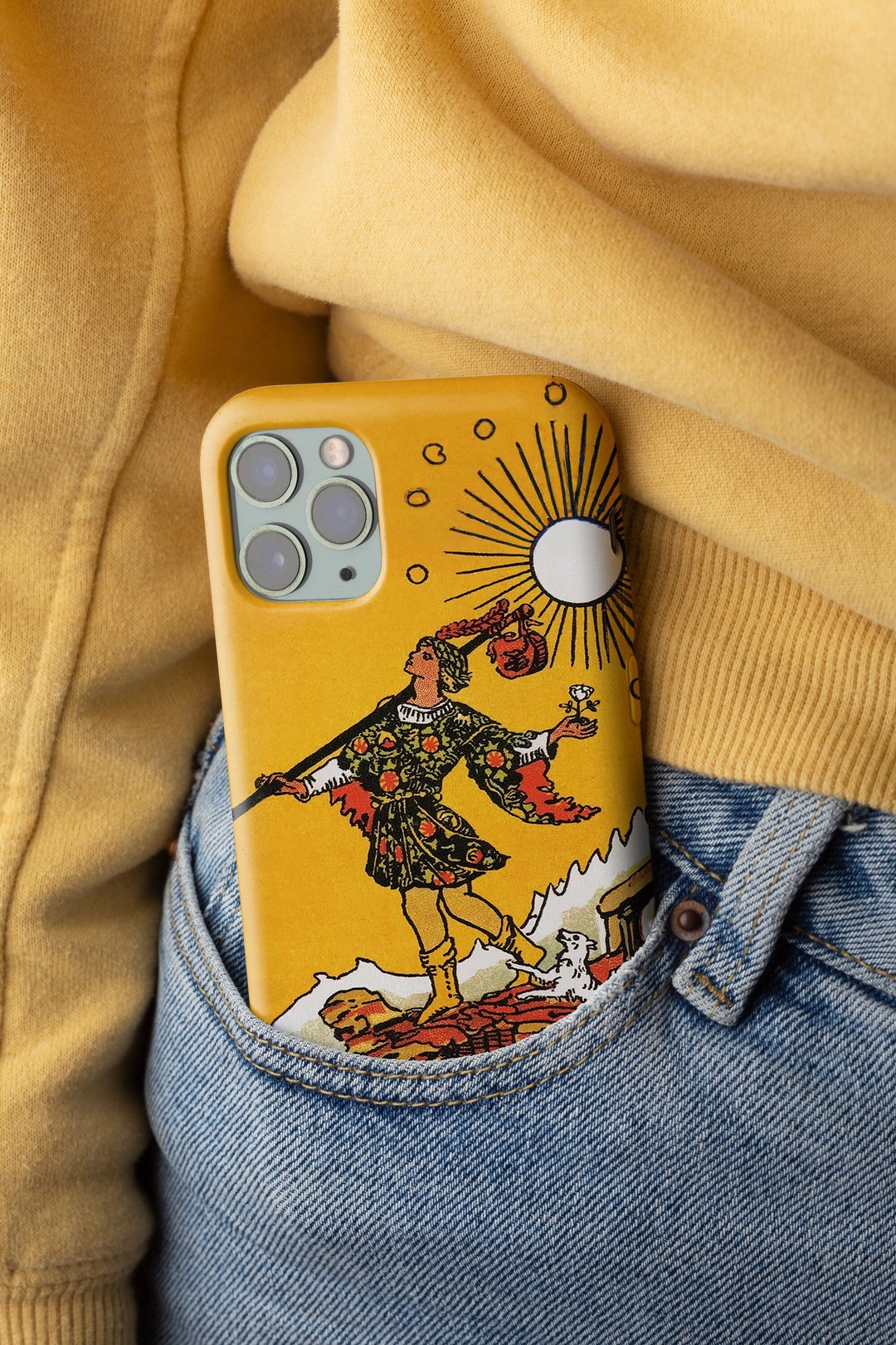 The Fool Tarot Card Slim Phone Case, Spiritual Vintage iPhone Case ...