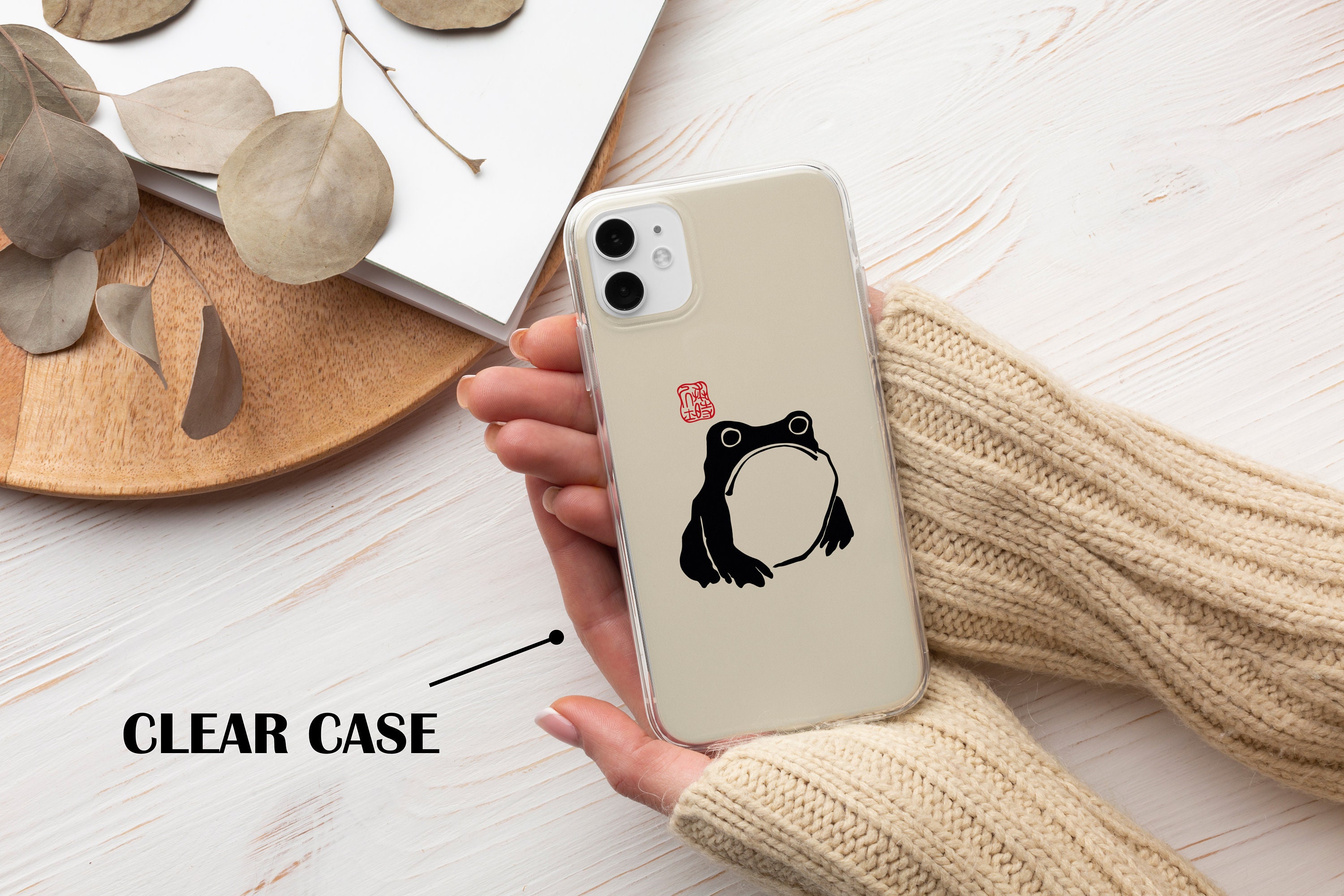 Unimpressed Frog Meika Gafu by Matsumoto Hoji 1814 Phone Case ...