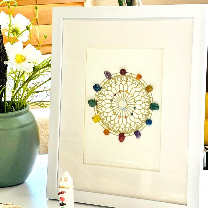 Framed Crystal Grid - Etsy