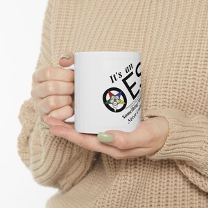 Elegance Order of the Eastern Star Ceramic Mug, Masonic Gift, Freemason ...
