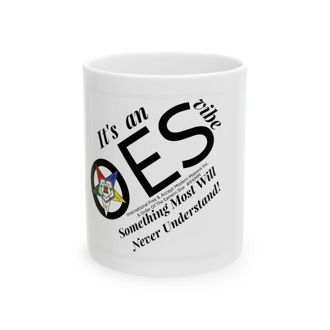 Elegance Order of the Eastern Star Ceramic Mug, Masonic Gift, Freemason ...
