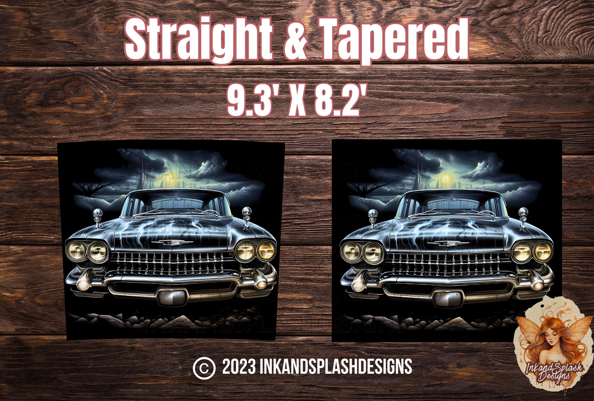 Chevy Impala Tumbler Wrap, Sublimation Tumbler Design , Black Chevy ...