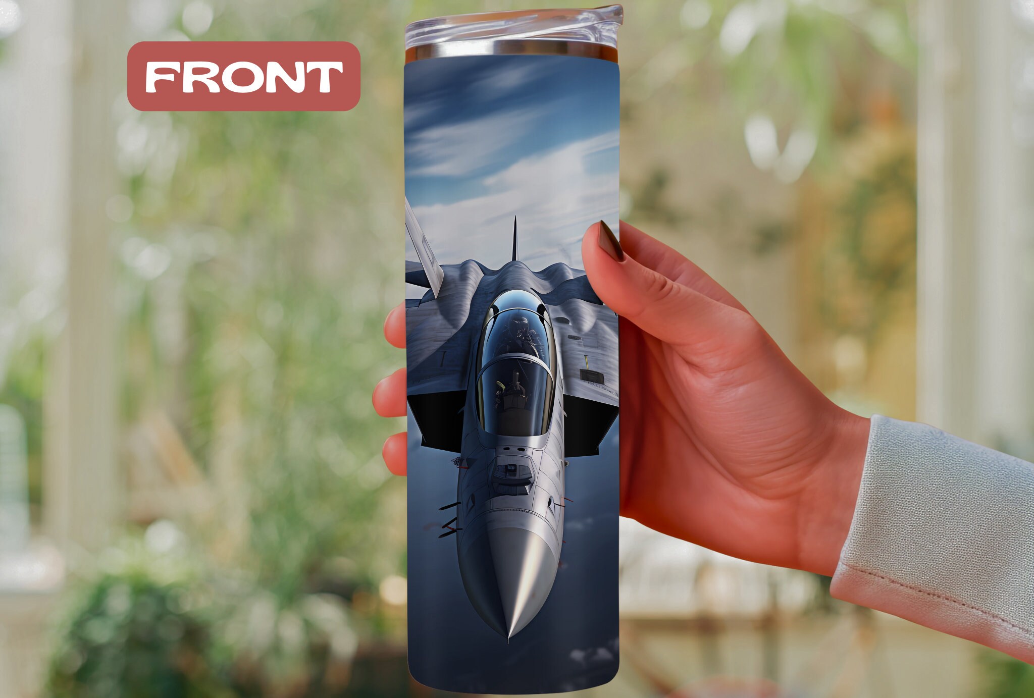 F18 Jet Fighter Tumbler Wrap, Aviation Sublimation Design (digital ...