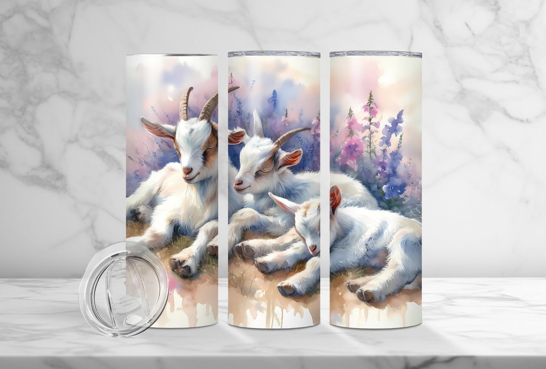 Fainting Goats Tumbler Wrap, Sublimation Design, Vinyl Wrap, Epoxy ...