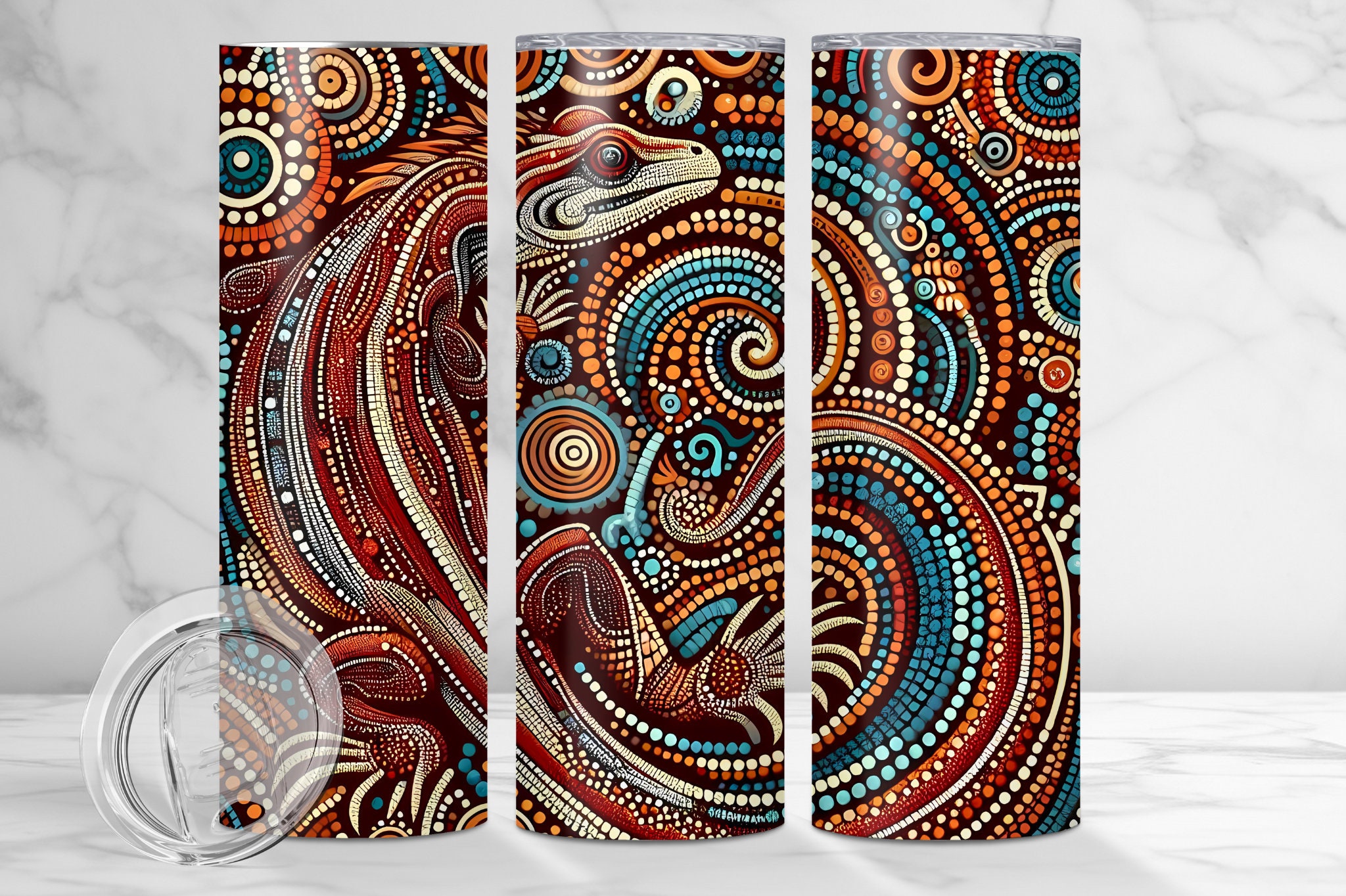 Australia Indigenous Art Aboriginal 20oz Straight Skinny Tumbler Wrap ...