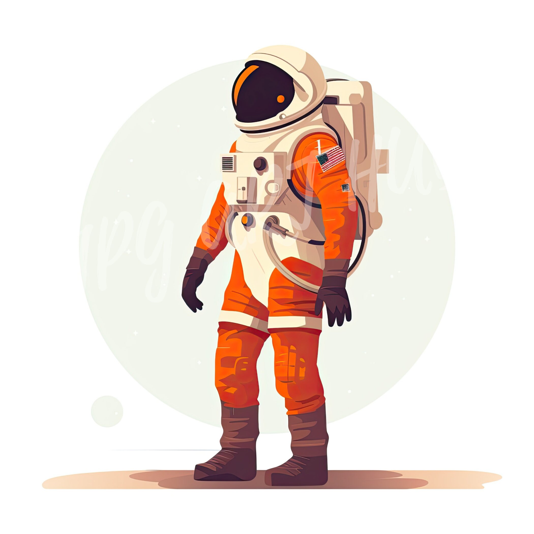 Watercolor Astronaut Clipart Bundle Space Clipart Digital - Etsy