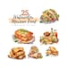 Watercolor Mexican Food Clipart Mexican Clipart Tacos - Etsy