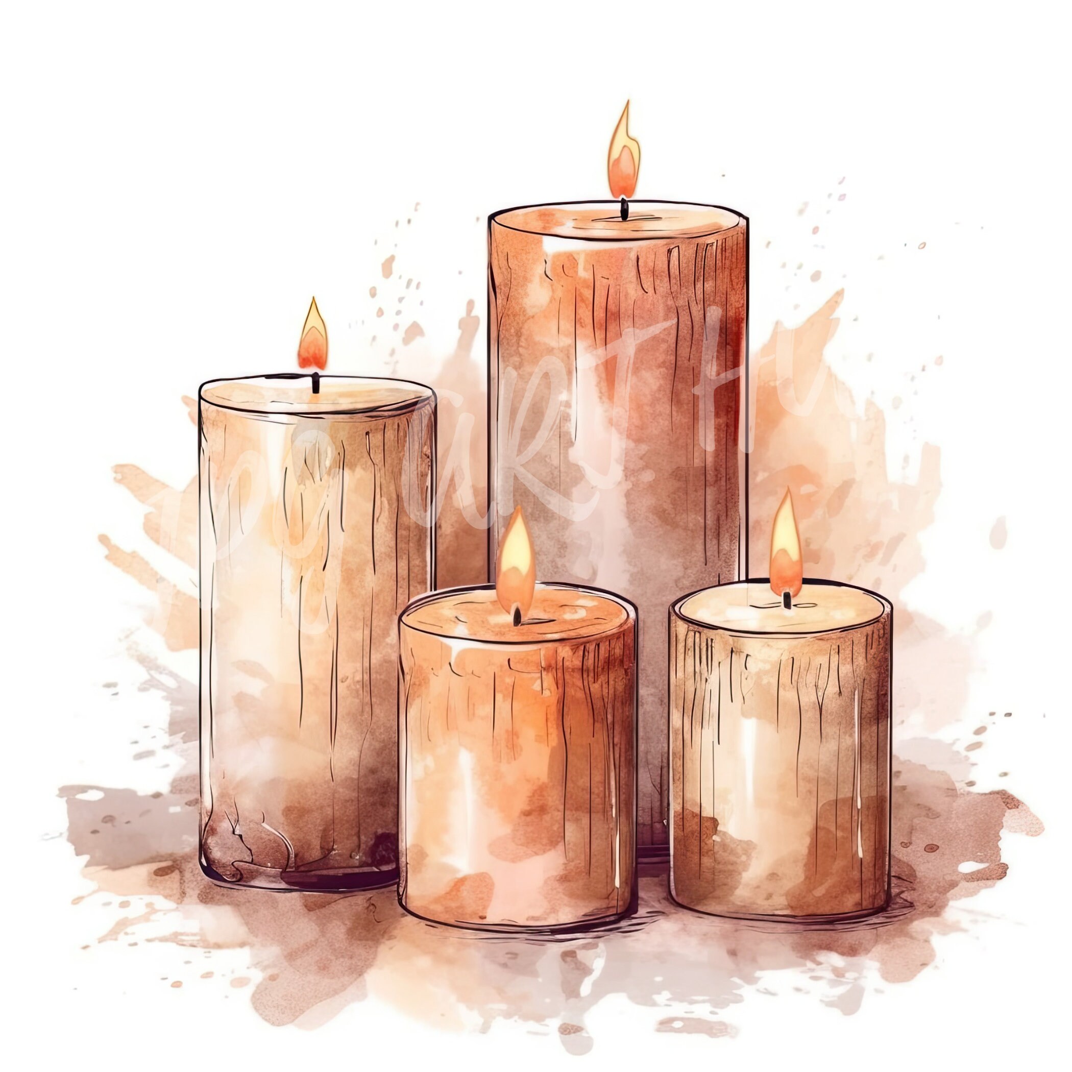 Watercolor Boho Clipart Bundle Boho Floral Digital Download - Etsy