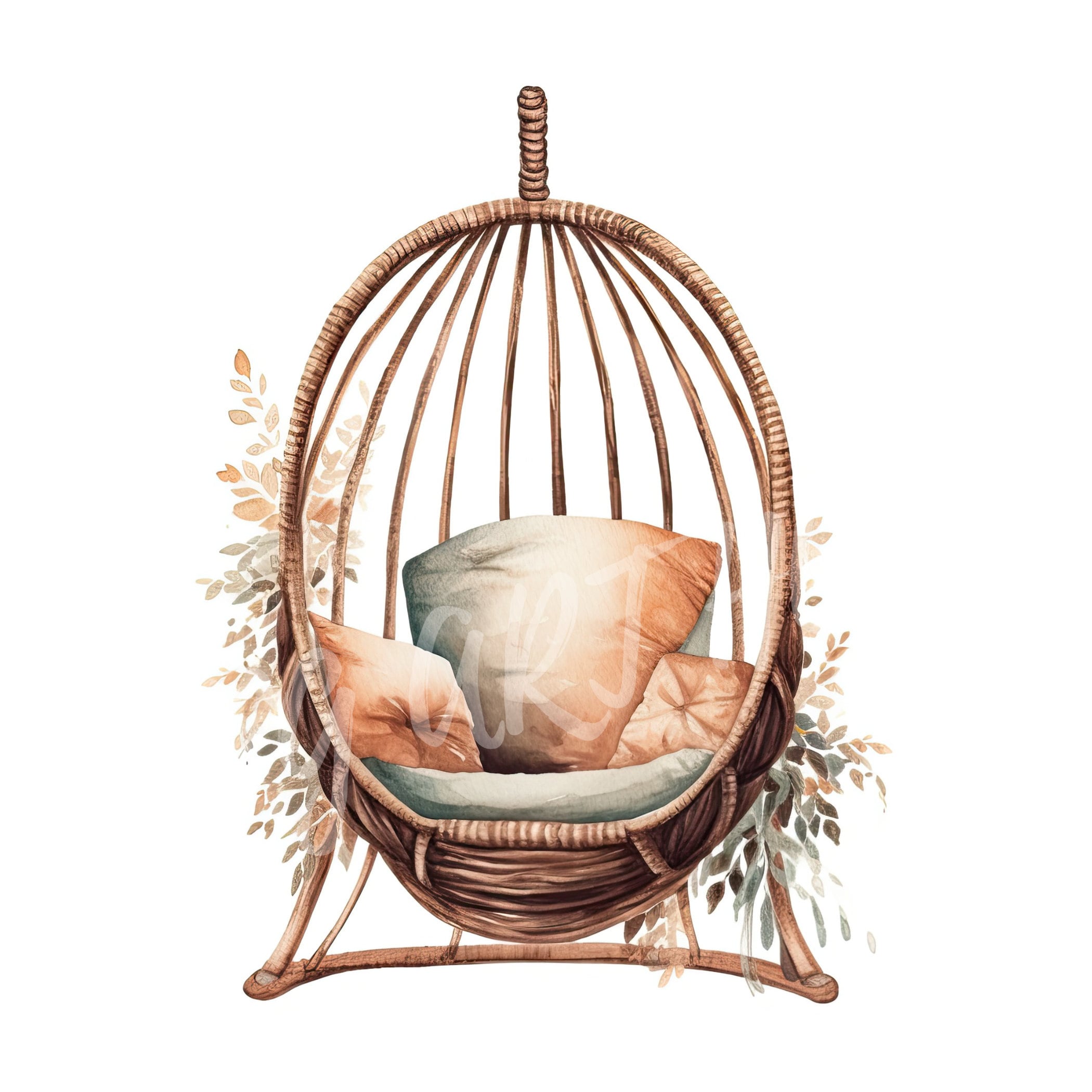 Watercolor Boho Clipart Bundle Boho Floral Digital Download - Etsy