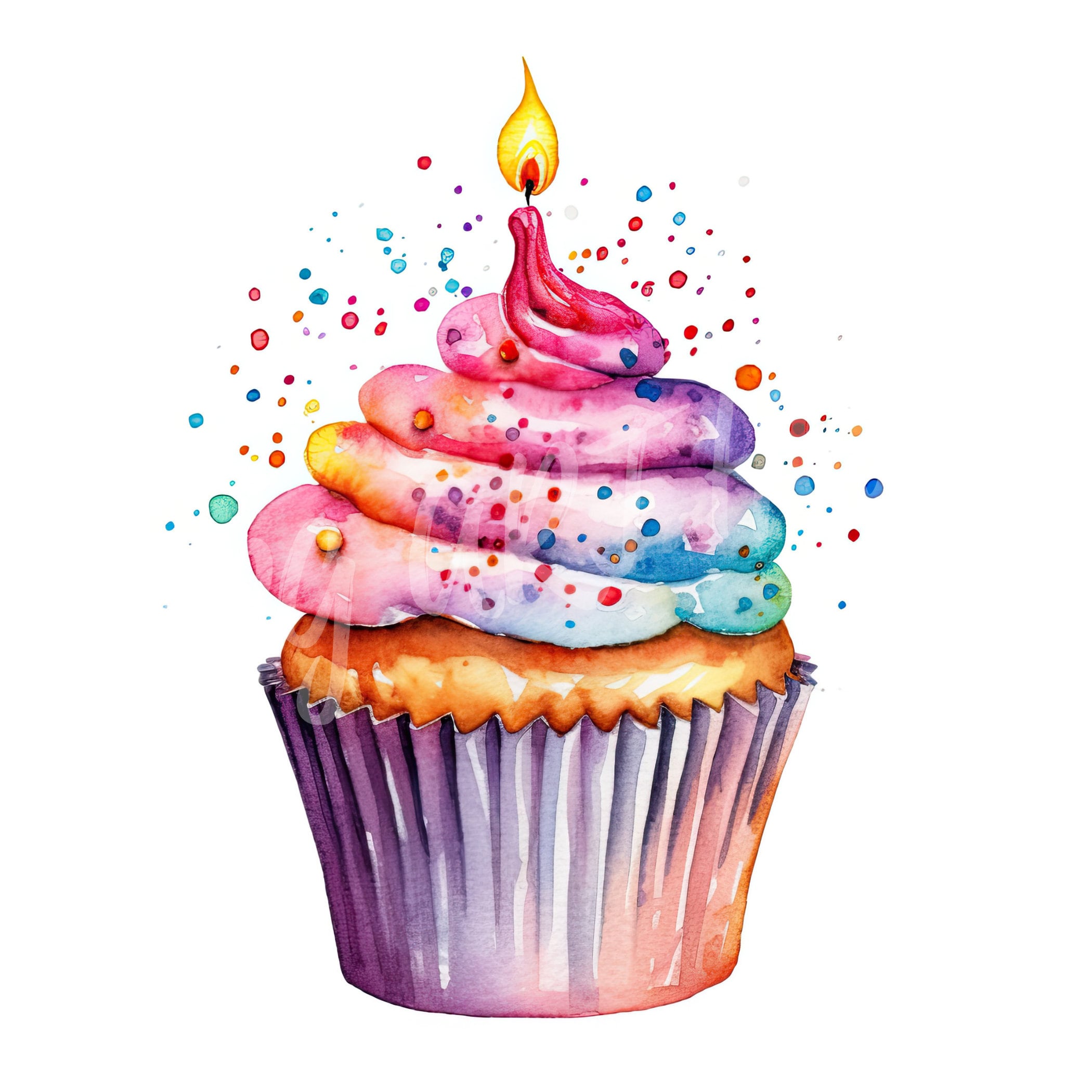 Watercolor Kids Birthday Clipart Pack Balloons Clipart Gift - Etsy