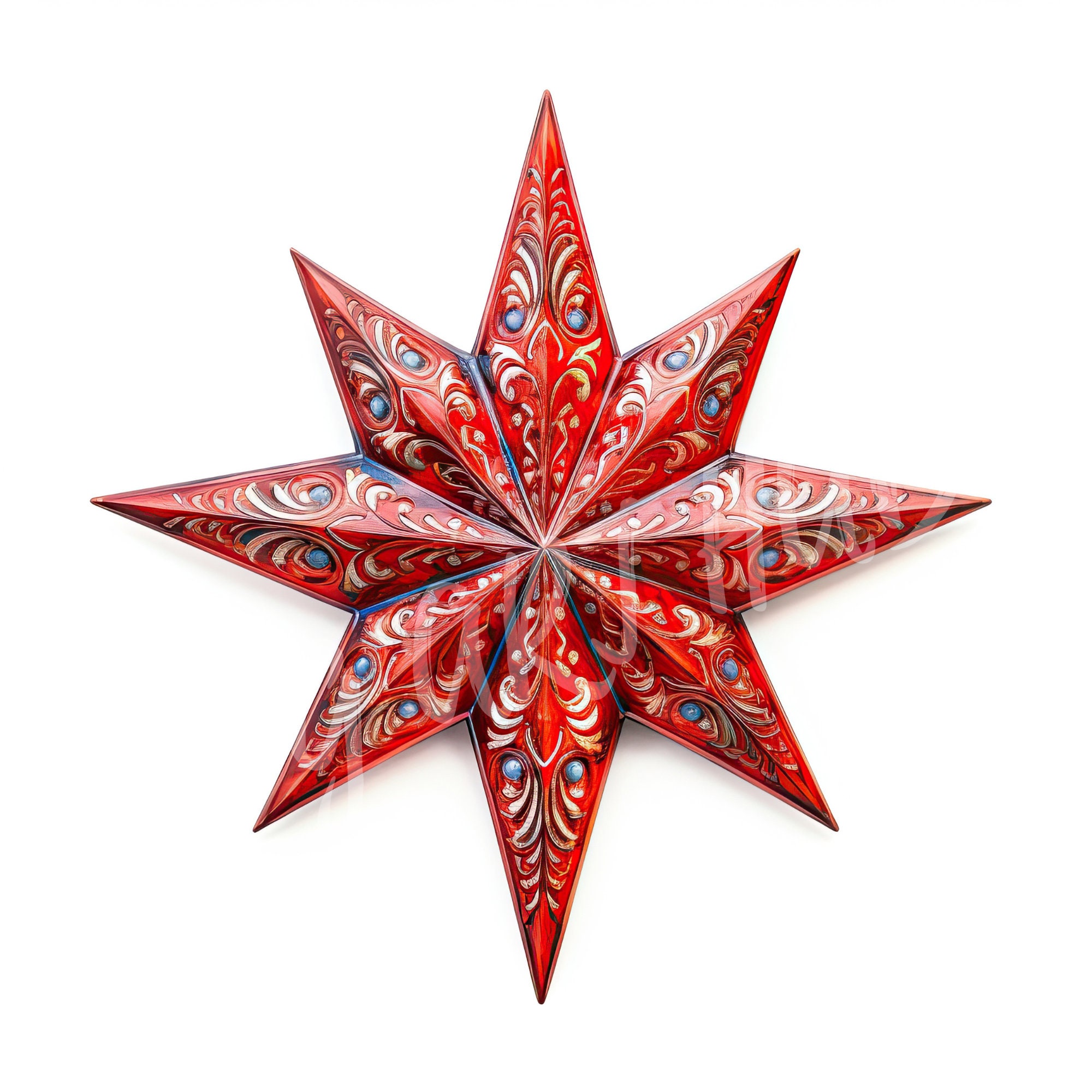 Christmas Stars Clipart Bundle, High Quality JPG, Digital Download ...