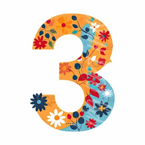 Watercolor Autumn Numbers Clipart, Autumn Clipart, Digital Download ...