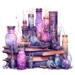 Watercolor Magic Wizard Clipart Bundle, Cute Halloween Clipart, Digital ...