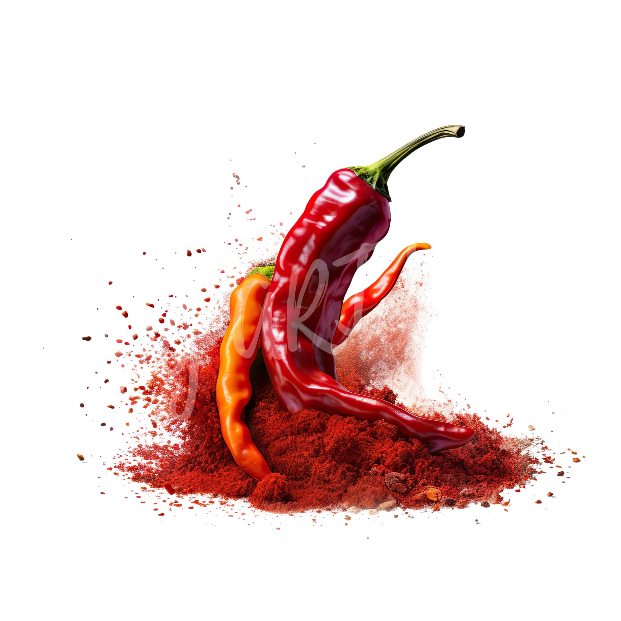 Watercolor Chilli Pepper Clipart Bundle, Spicy Clipart, Mexican Clipart ...