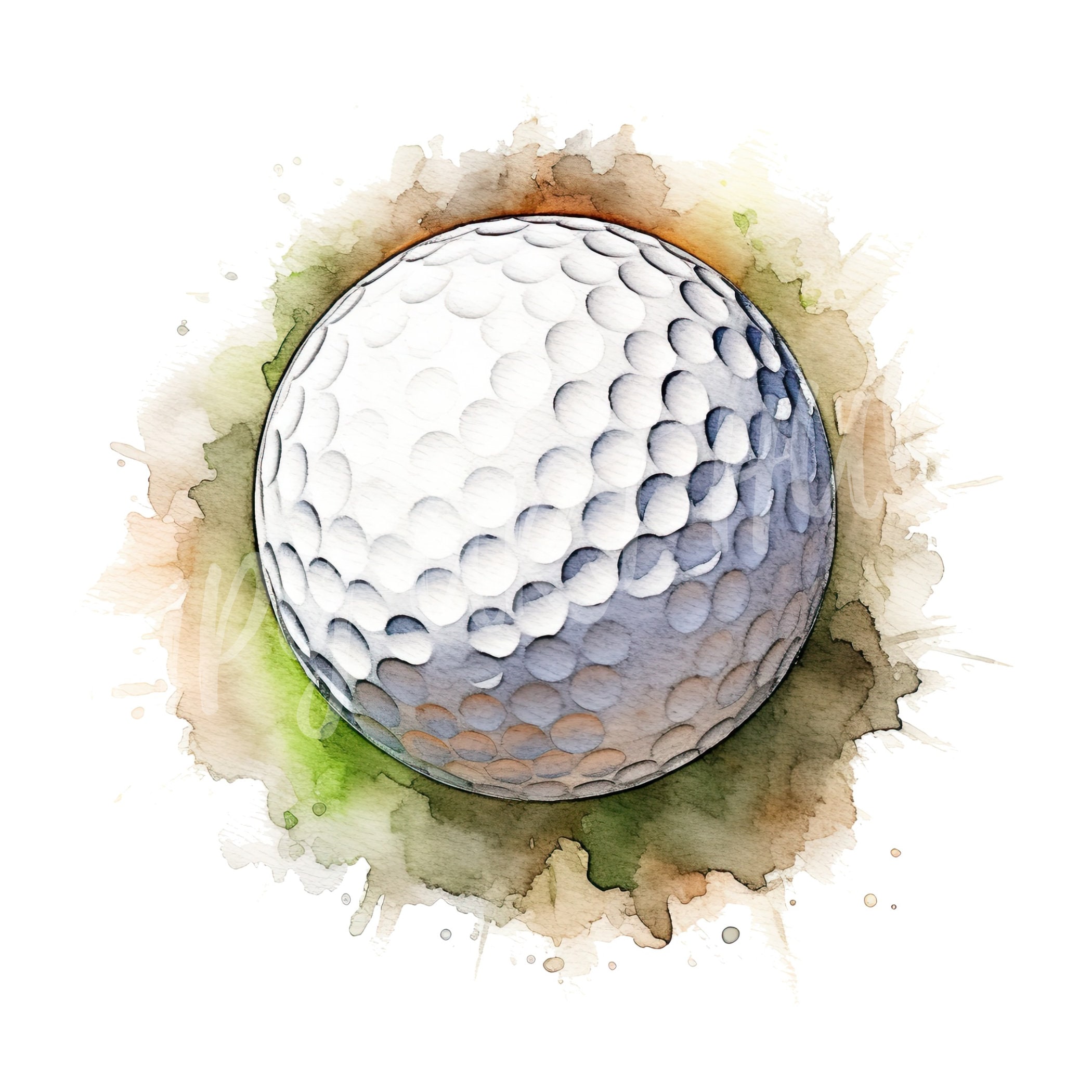 Watercolor Golf Clipart, Golfer Clipart, Golf Gifts, Digital Download ...