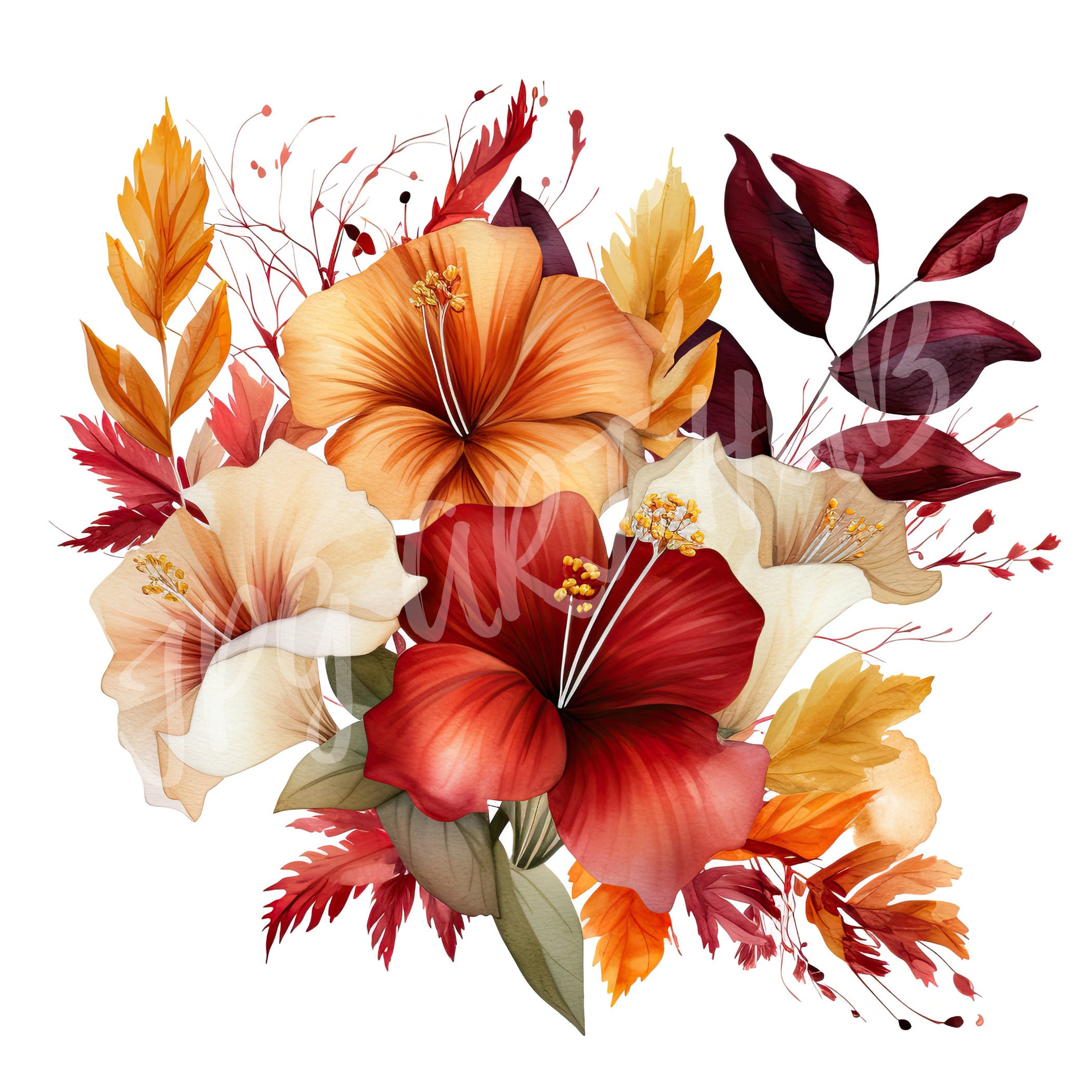 Watercolor Fall Season Clipart Bundle, Autumn Clipart, High Quality JPG ...