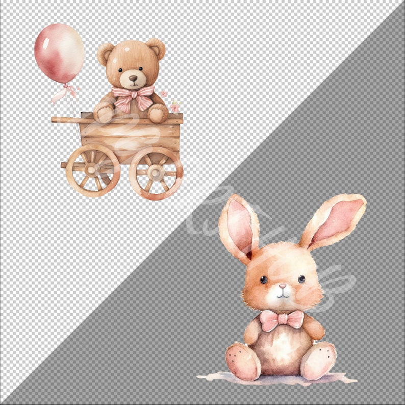 Watercolor Girl Baby Shower Clipart, Girl Clipart, Baby Clipart PNG ...