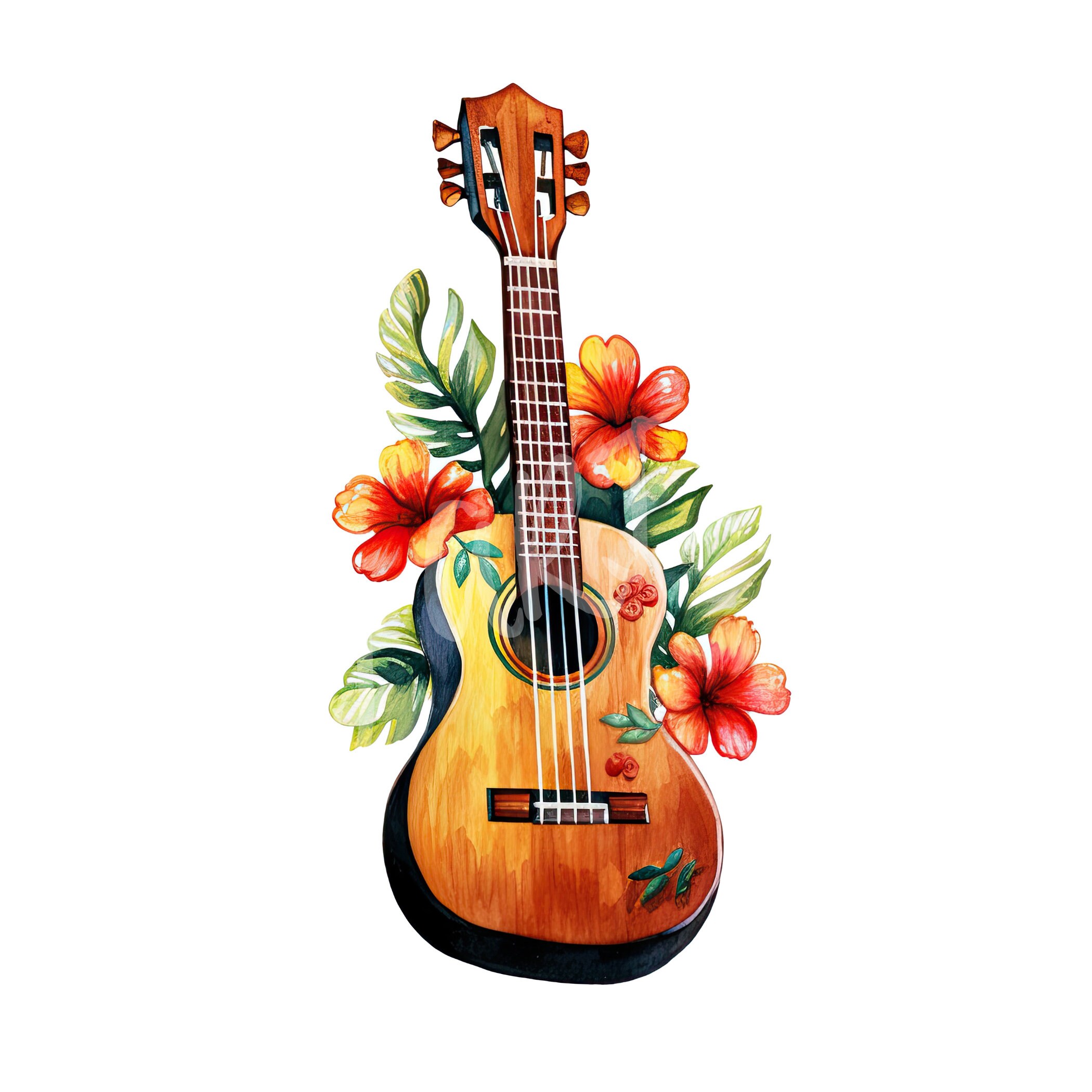 Watercolor Hawaiian Beach Clipart Hawaii Clipart Summer - Etsy