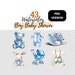 Watercolor Boy Baby Shower Clipart, Boy Clipart, Baby Clipart PNG ...