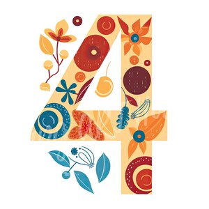 Watercolor Autumn Numbers Clipart, Autumn Clipart, Digital Download ...