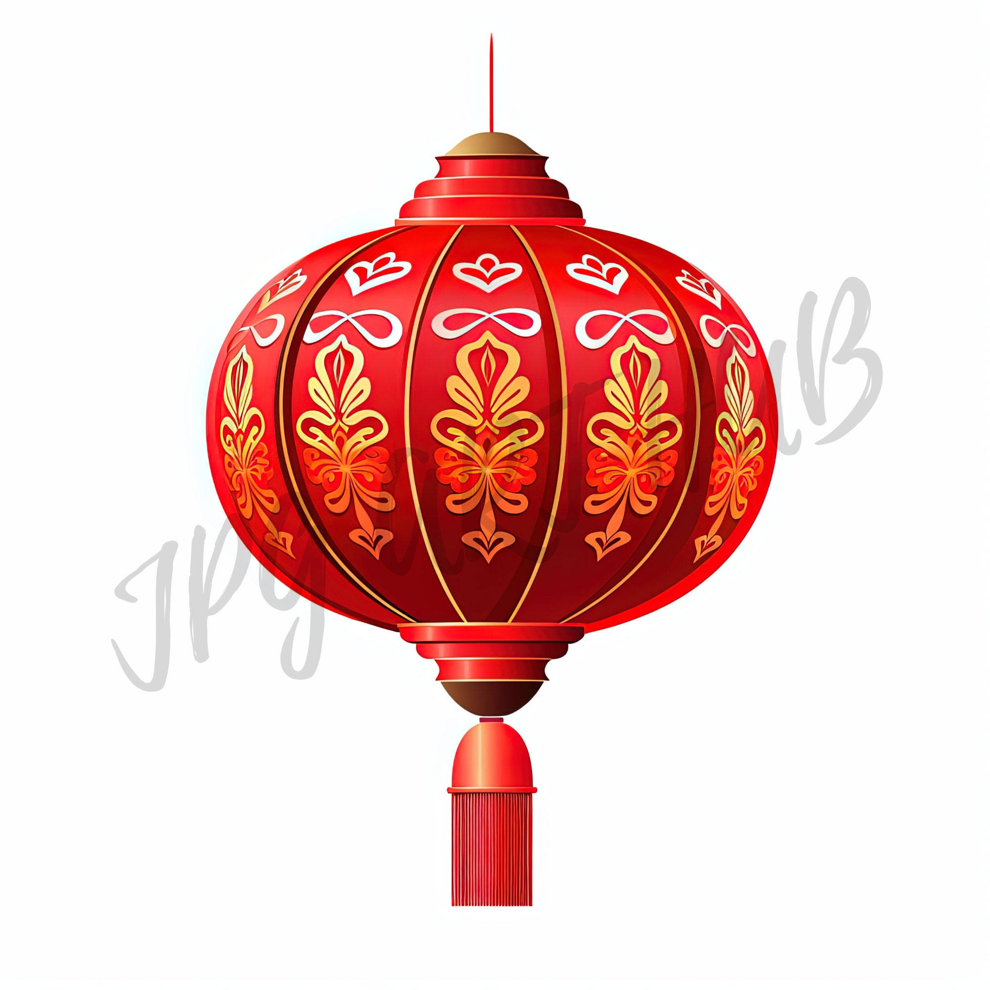 Watercolor Chinese Lanterns Clipart, Paper Lantern, High Quality JPG ...