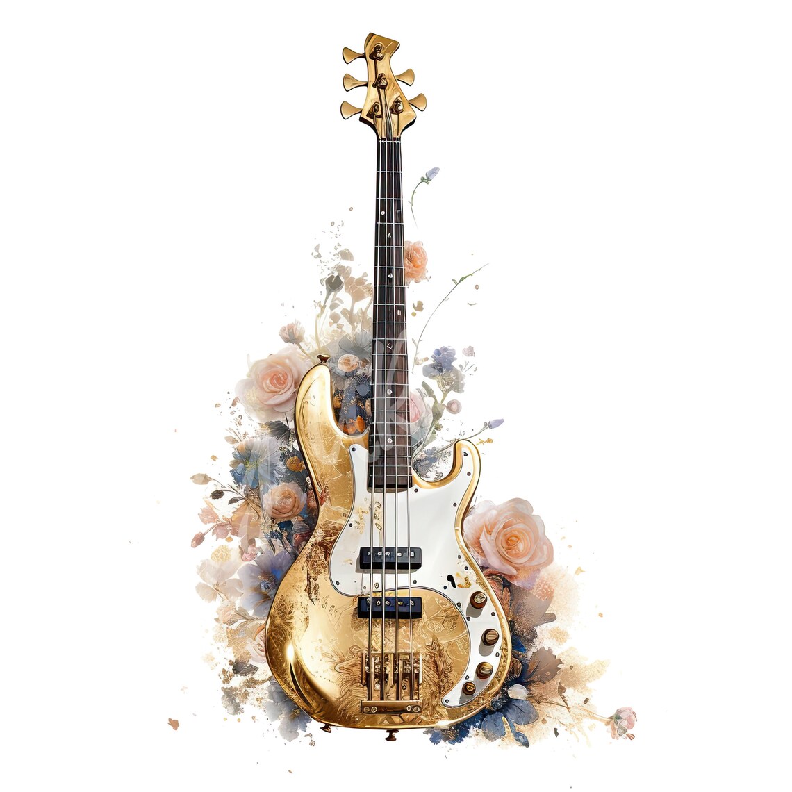 Watercolor Musical Instrument Clipart, Orchestra Clipart, Digital ...