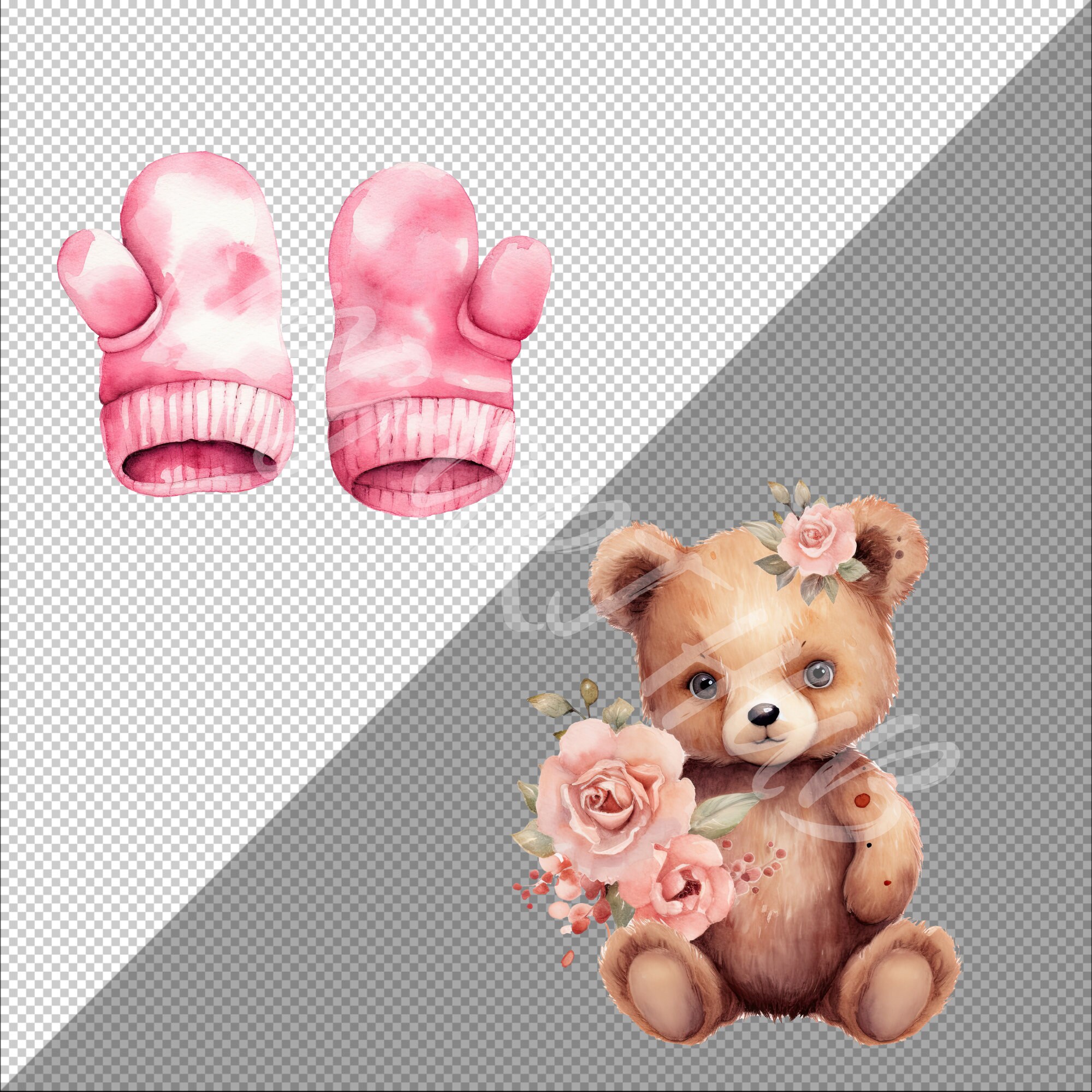 Watercolor Girl Baby Shower Clipart, Girl Clipart, Baby Clipart PNG ...