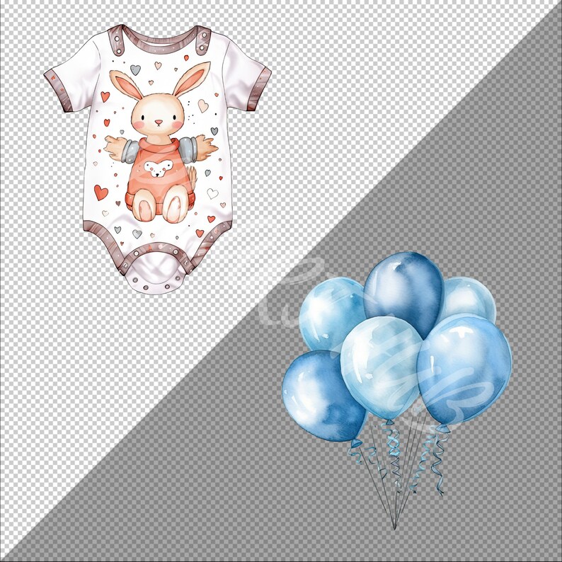 Watercolor Boy Baby Shower Clipart, Boy Clipart, Baby Clipart PNG ...