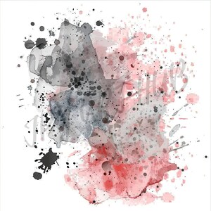 Watercolor Neutral Splatter Clipart, Digital Download, Splashes Neutral ...